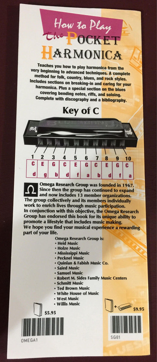 How to play the pocket harmonica book and sheet music Peter Pickow Jason A. Shulman Omega ...