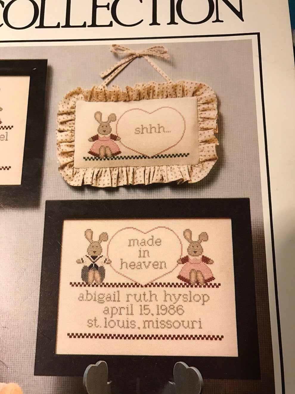 Cricket Collection Rabbit Sampler No 36 Vintage Retired counted cross ...
