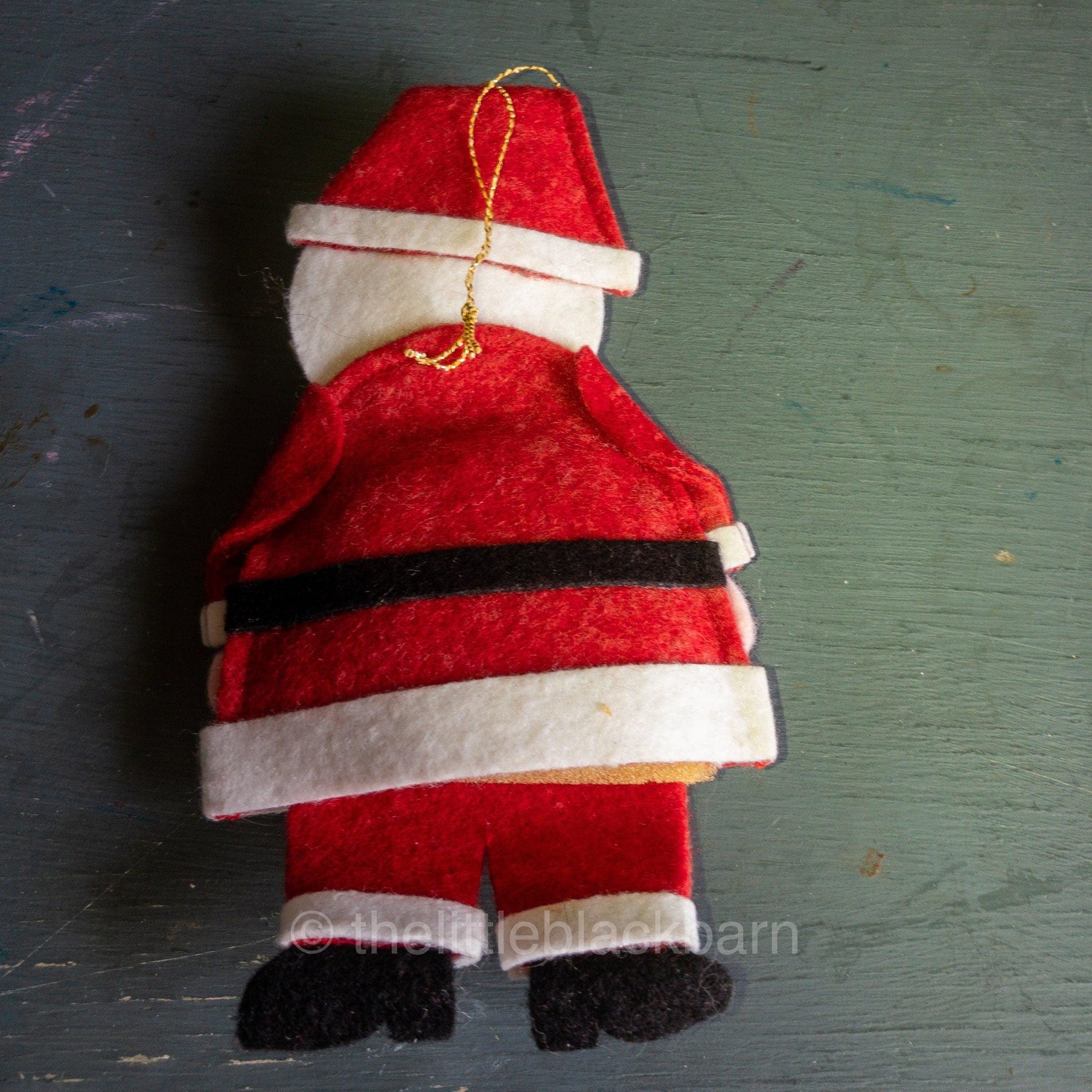 Handmade Santa Claus Felt Ornament – thelittleblackbarn