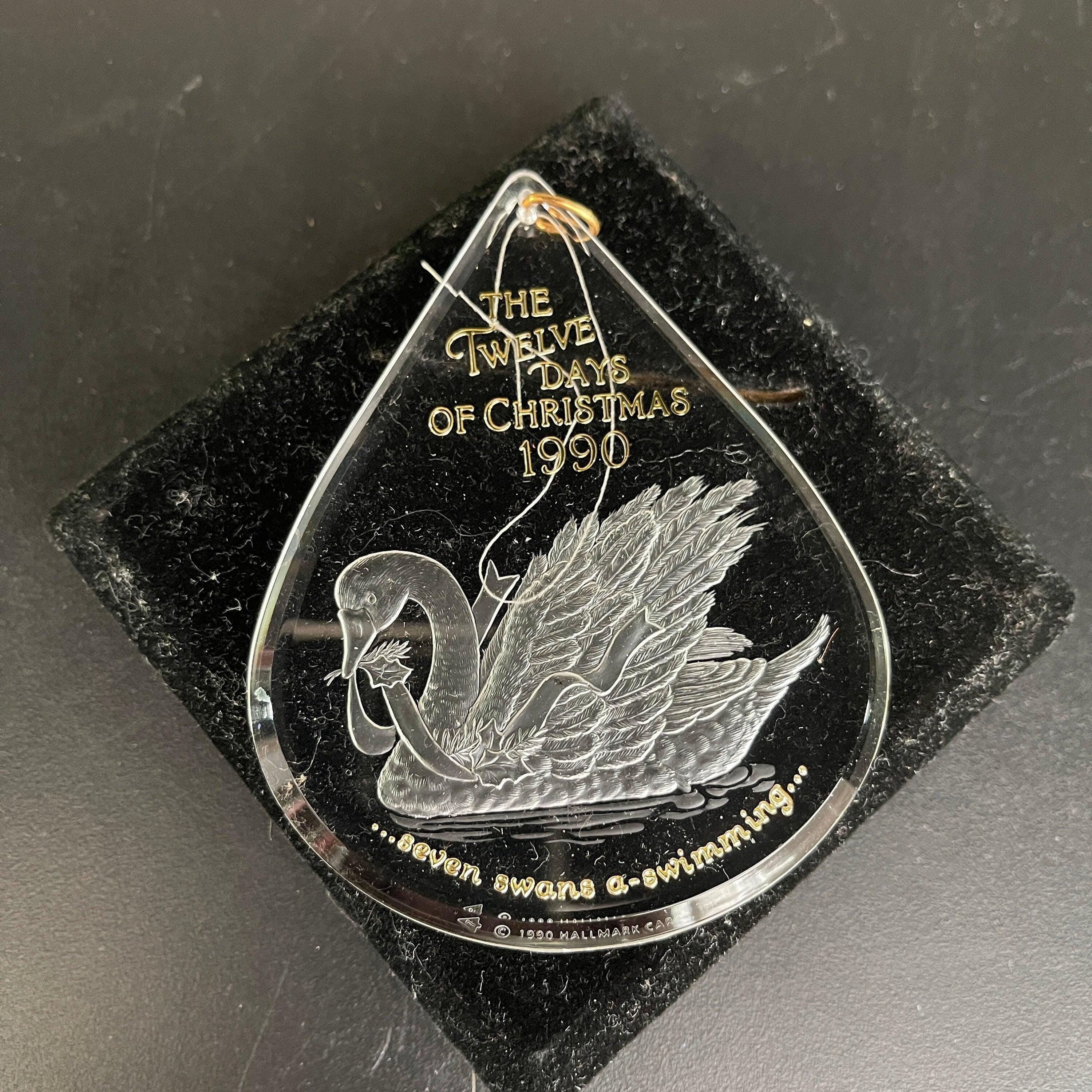 Hallmark Twelve Days of Christmas Seven Swans a-Swimming Dated 1990 Ke ...