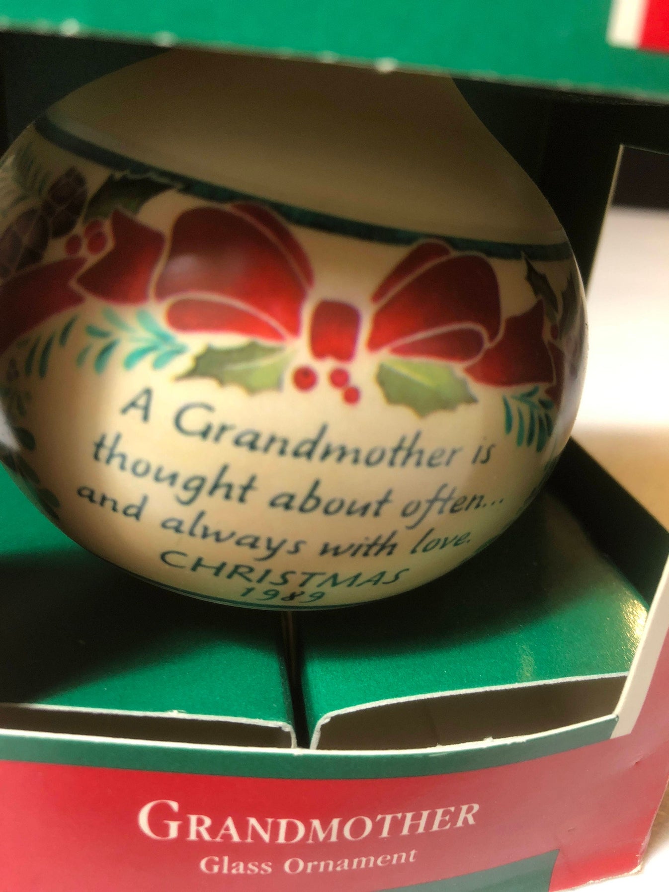 Hallmark Grandmother Vintage 1989 Keepsake Ornament QX2775 ...